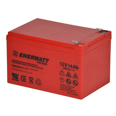 Enerwatt WPHR12-14 BATT AGM 12V 14AH HIGH RATE – I&M Electric